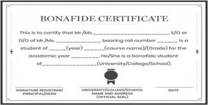 Types of Bonafide Certificate – Format, Use & Apply